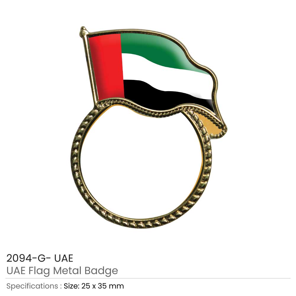UAE Flag Metal Badges | Promotional Gifts, Customised Gifts, Uniforms ...